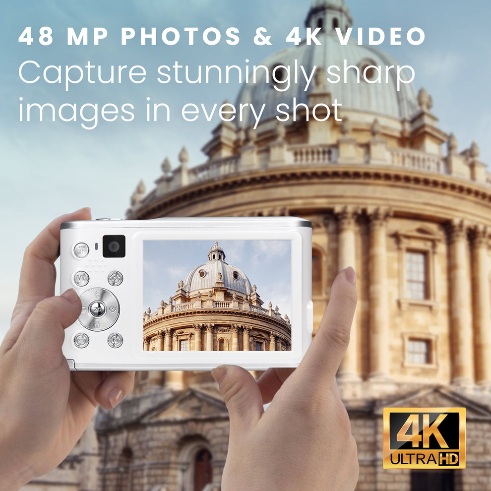 HOM 4K Portable Digital Camera, 48 MP with 16x Digital Zoom & Autofocu ...